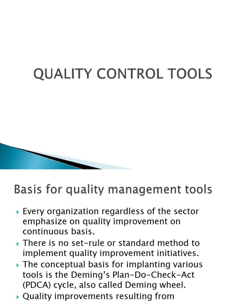 Quality Control Tools - Lecture4&5 | PDF | Causality