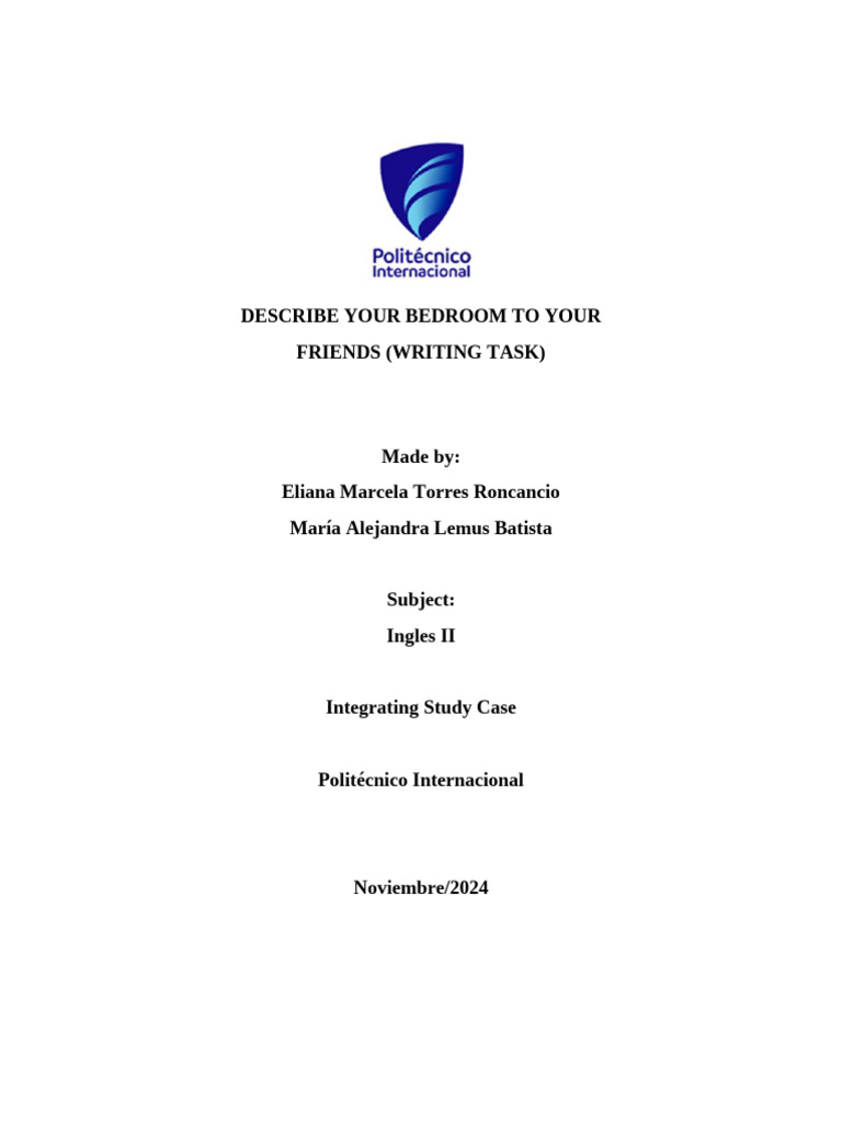 Caso Integrador Ingles 2 INGLES 2 | PDF