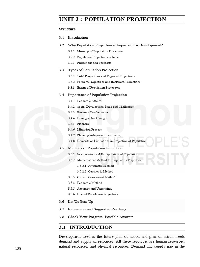 Unit-3 | PDF | Forecasting | Demography
