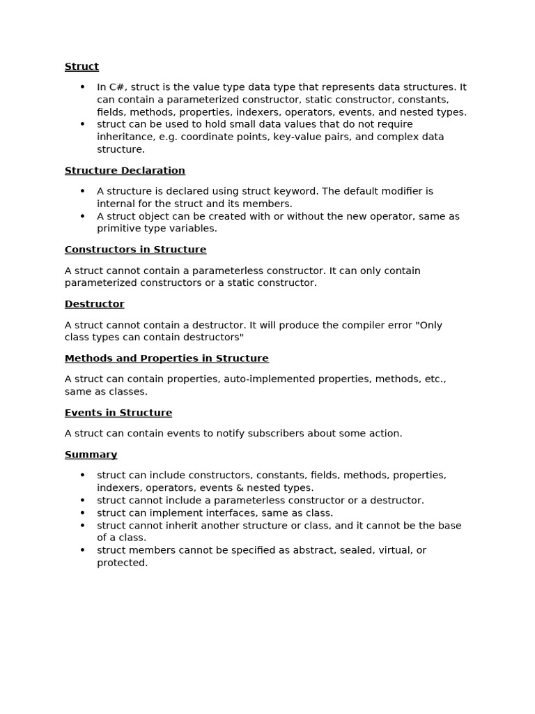 Enum & 14.struct | PDF | Programming | Constructor (Object Oriented Programming)