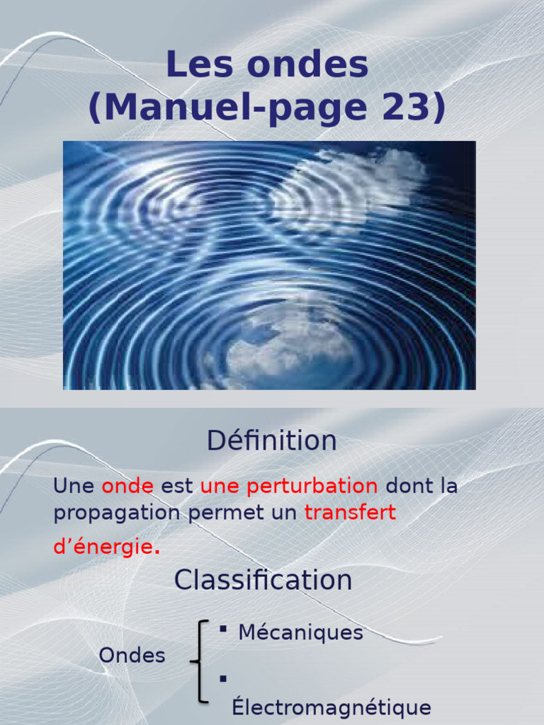 Les Ondes Mécaniques | PDF | Vagues | Fréquence