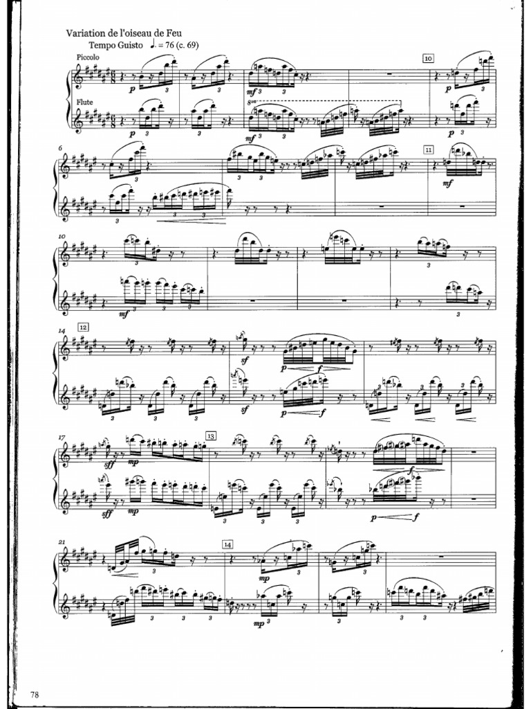 Stravinsky Firebird FLExcerpt | PDF