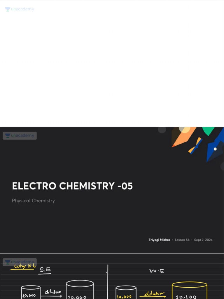 ELECTRO CHEMISTRY - 05 ( ( (EXTRECTED BY-@KOTA - kING X @TEA | PDF