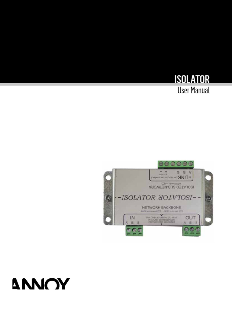 Isolator-Manual | PDF | Computer Networking | Information And ...