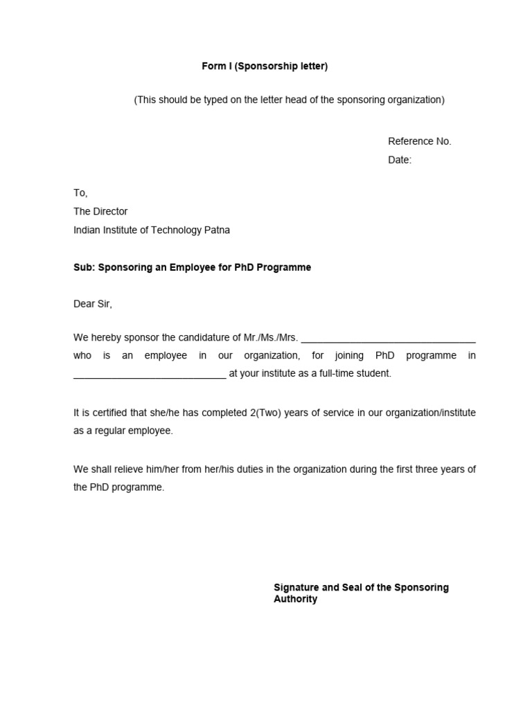 TIH - M.Tech - Form - I | PDF