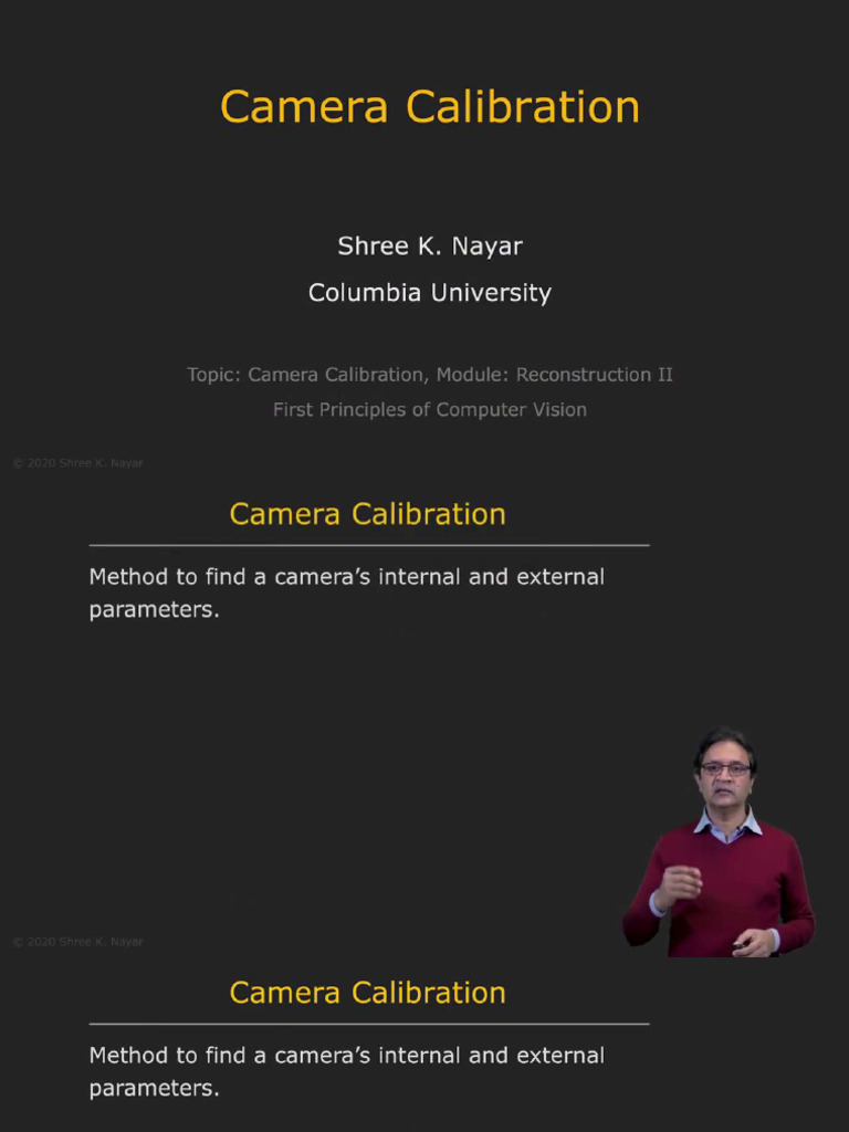 01.overview - Camera Calibration | PDF