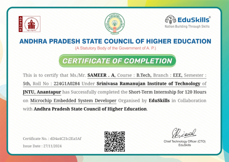 SAMEER - A - Certificate | PDF