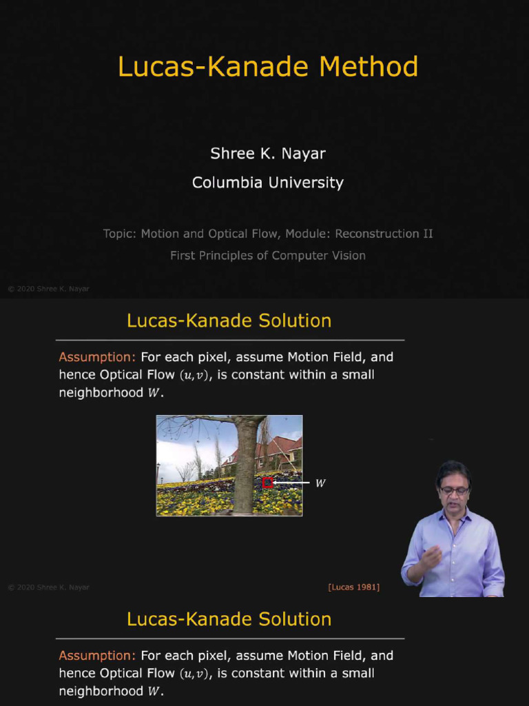 04.Lucas-Kanade Method _ Optical Flow | PDF 04.Lucas-Kanade Method _ Optical Flow | PDF