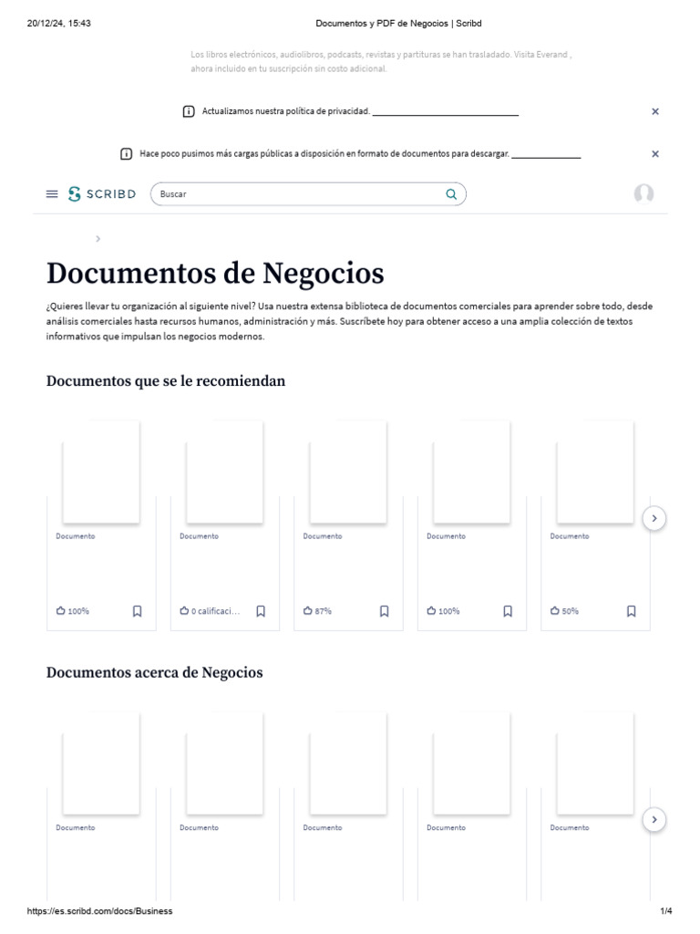 Documentos y PDF de Negocios - Scribd | PDF | Scribd