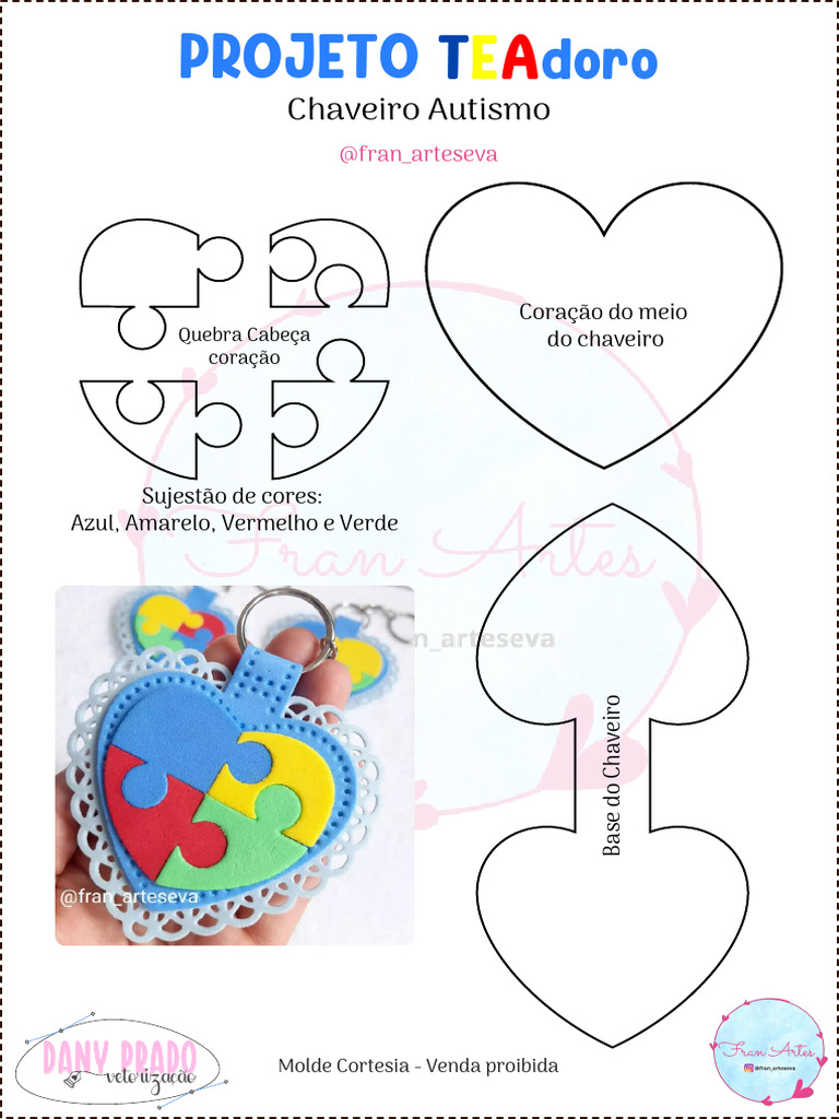 Molde Chaveiro Autismo | PDF