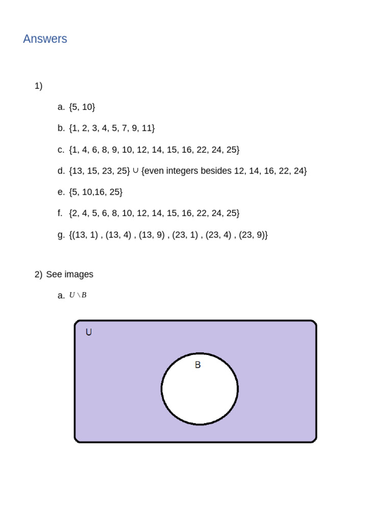 Set Theory And Functions Solutions Pdf Set Mathematics Function 9139