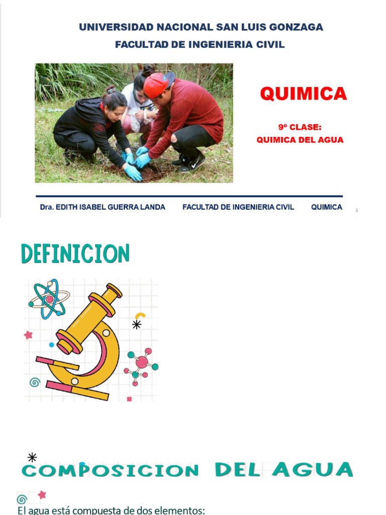 QUIMICADELAGUA | PDF | Propiedades del agua | Polaridad química
