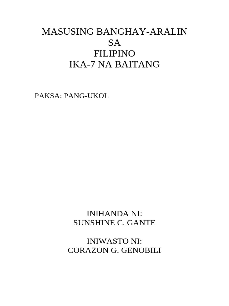 DLP - Pang-Ukol | PDF