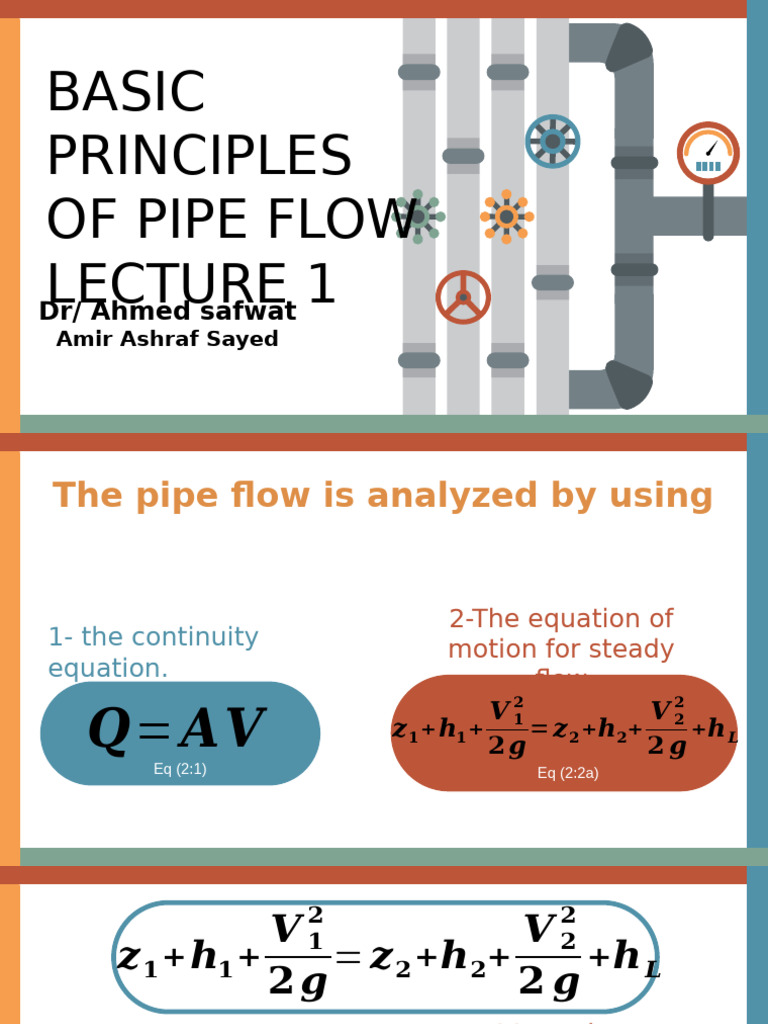Pipe Lines Lec 1 | PDF | Gases | Mechanics