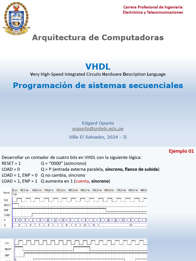 06 - Programación de sistemas secuenciales | PDF | Vhdl | Programación de computadoras