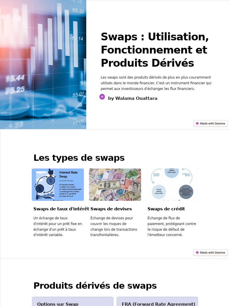 Swaps de Devises : Utilisation et Risques | PDF | Produit dérivé ...