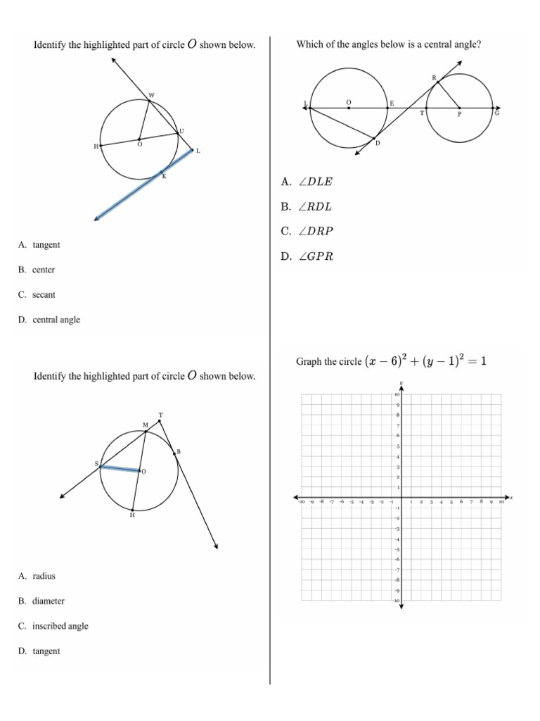 4-1 - Writing The Equation For A Circle - DeltaMath B | PDF