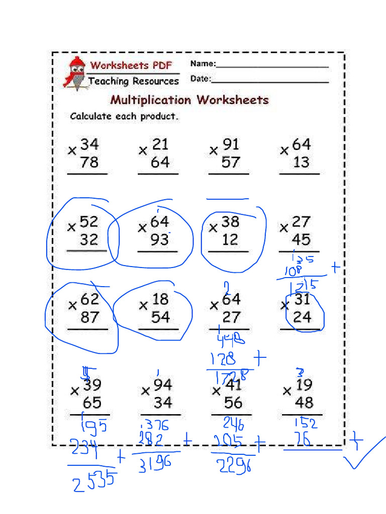 Week 3 Worksheets Pdf