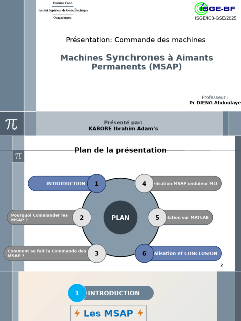 Commande MSAP au Burkina Faso | PDF | Électromagnétisme | Composants électriques