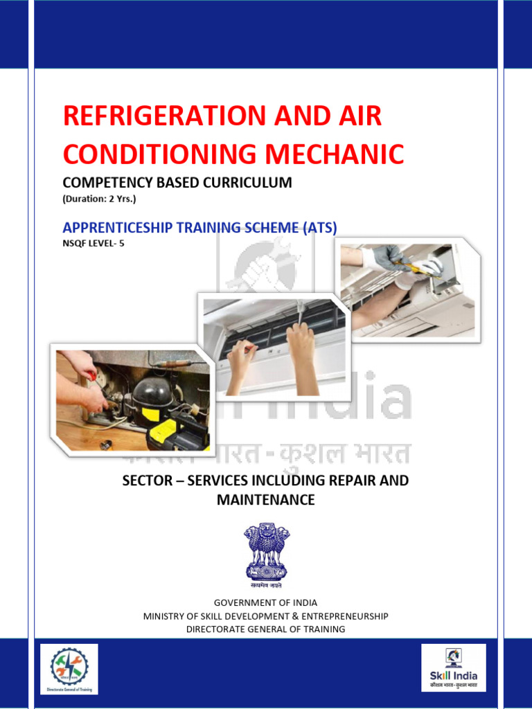 Ats Rac Mechanic Nsqf 5 | PDF | Apprenticeship | Electrical Resistance ...