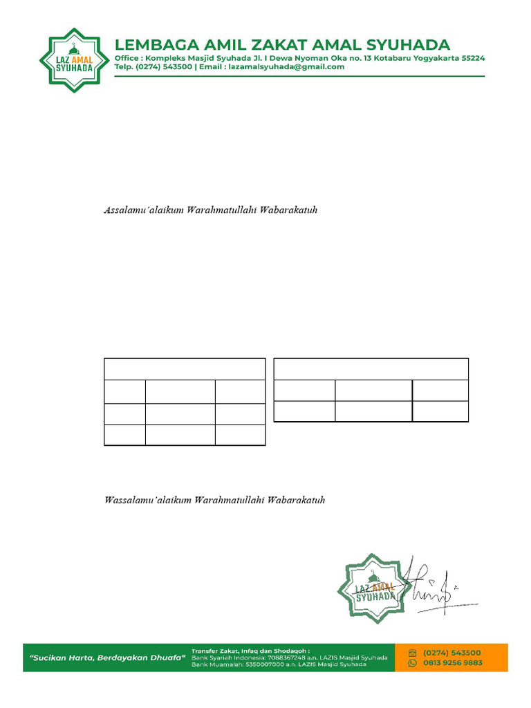 Ajakan Berqurban Laz Amal Syuhada | PDF