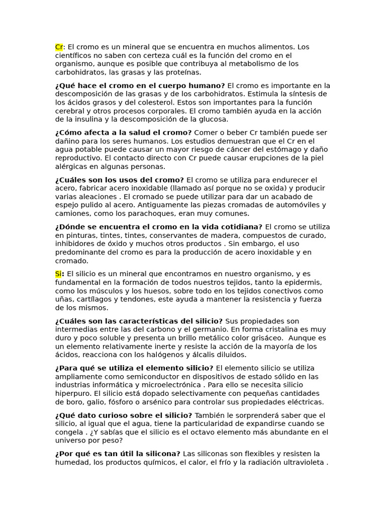 Mariii | PDF | Cromo | Silicio