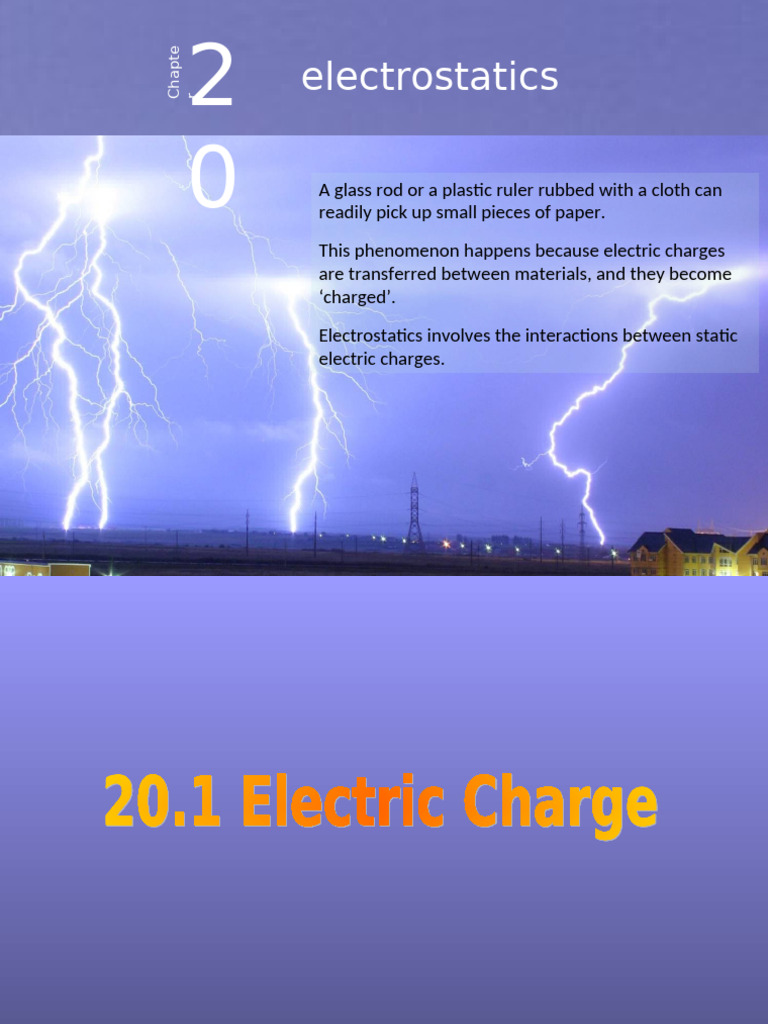 Intro to Electrostatics | PDF | Electric Charge | Electron