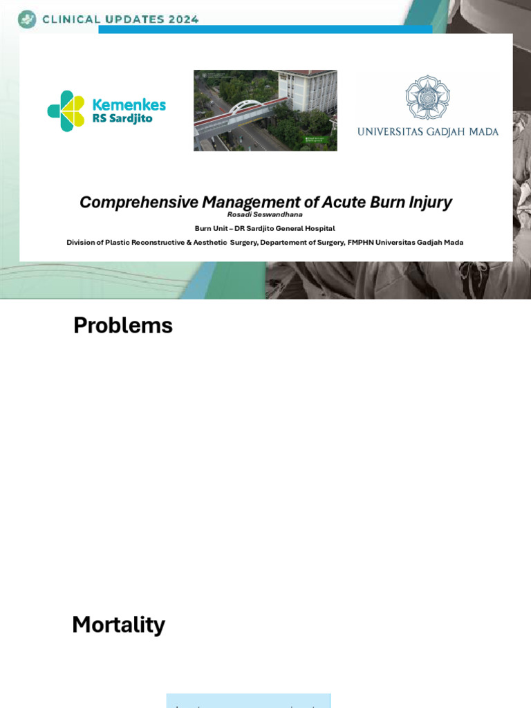 Acute Burn Injury Management Guide | PDF | Burn | Breathing