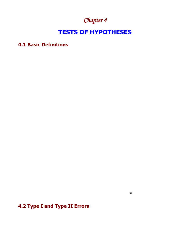 Ch4 Prob II Nau Fall24 | PDF | Statistical Hypothesis Testing | Type I ...