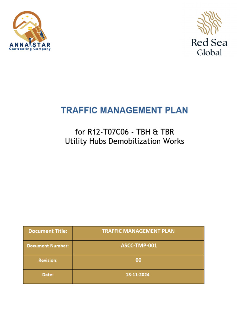 Traffic Management Plan | PDF | Road | Traffic