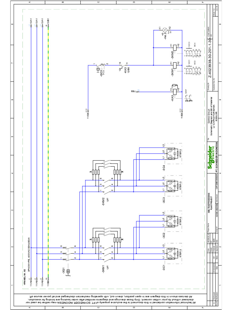 LV Capacitor Bank Schematic Diagram | PDF