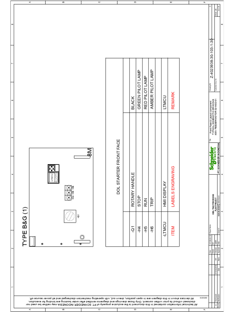 Typical Schematic Drawing 400V Feeder widthdrawablepdf | PDF | Power ...