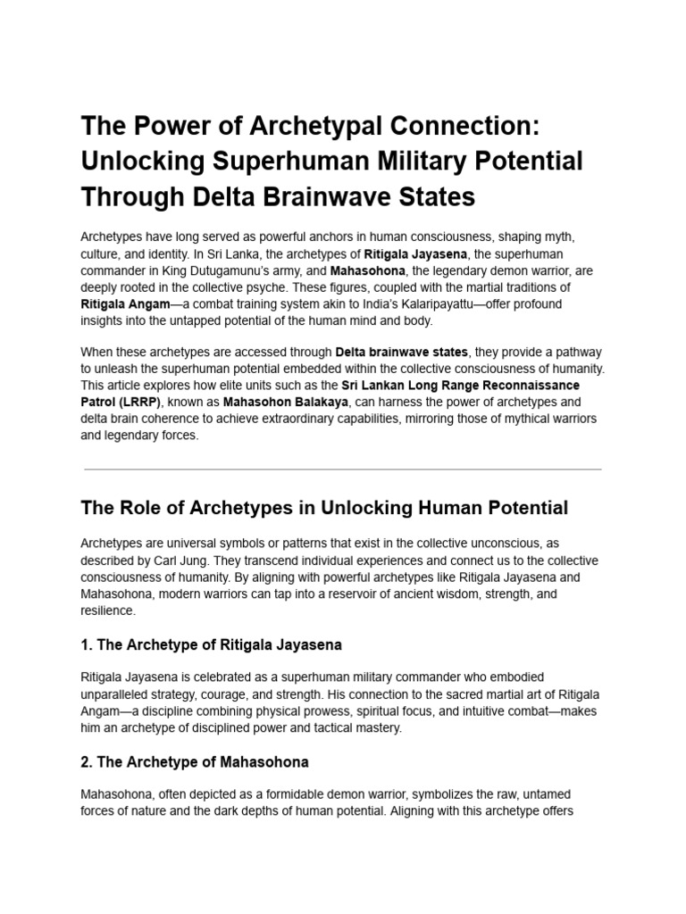 Delta Brainwave Military Potential | PDF | Meditation | Intuition