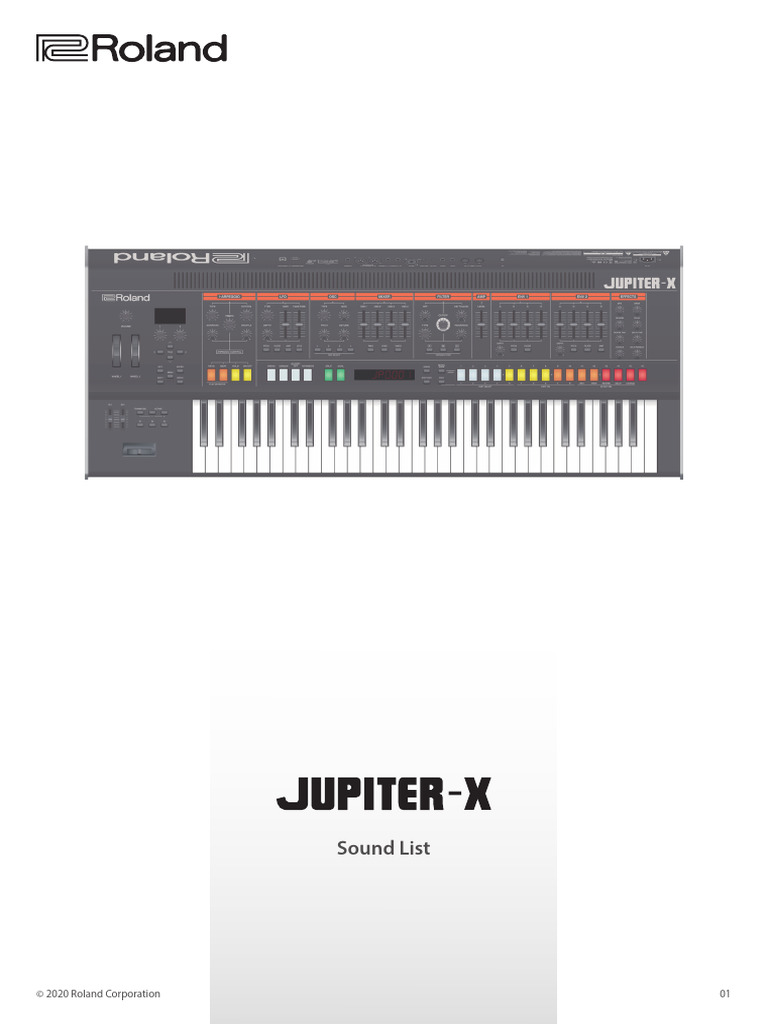 jupiter-x-liste-de-sons-488727 | PDF | String Instruments | Piano