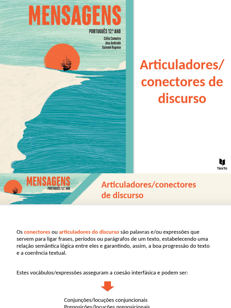Articuladores - Conectores Do Discurso | PDF | Advérbio