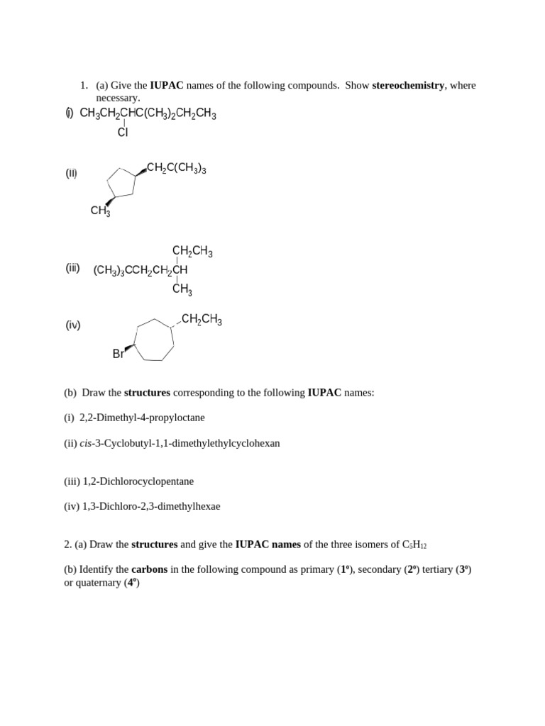 Chemistry 161 First Midterm Practice Exam-2023 | PDF