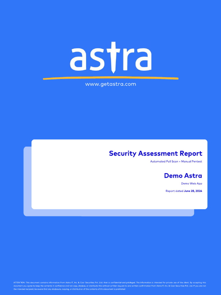 3edd5b4f Sample Pentest Report Astra Pentest | PDF