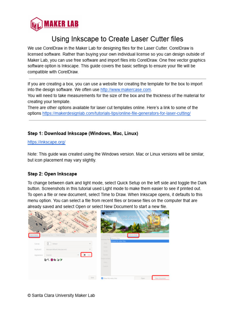 Inkscape for Laser Cutter | PDF | Window (Computing) | Icon (Computing)