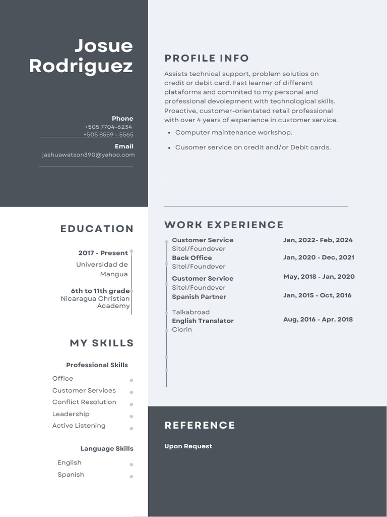 Curriculum Josh | PDF