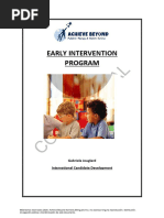 The Early Childhood Service Intensity Instrument (ESCII) | PDF ...