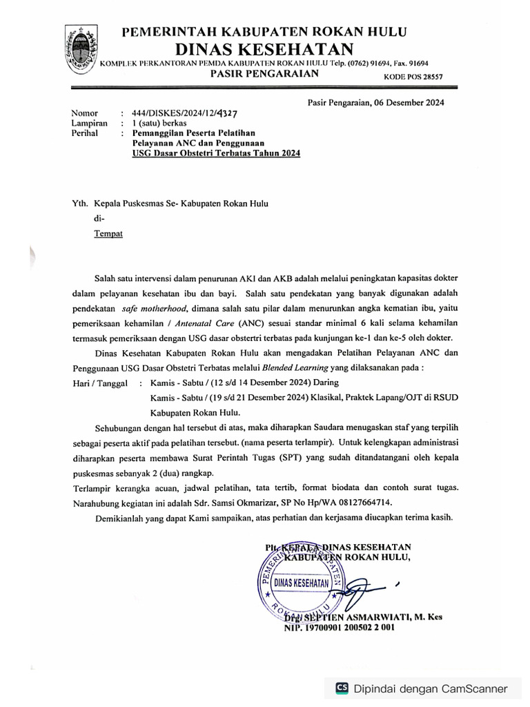 Pelatihan Pel - Anc & Penggunaan USG | PDF