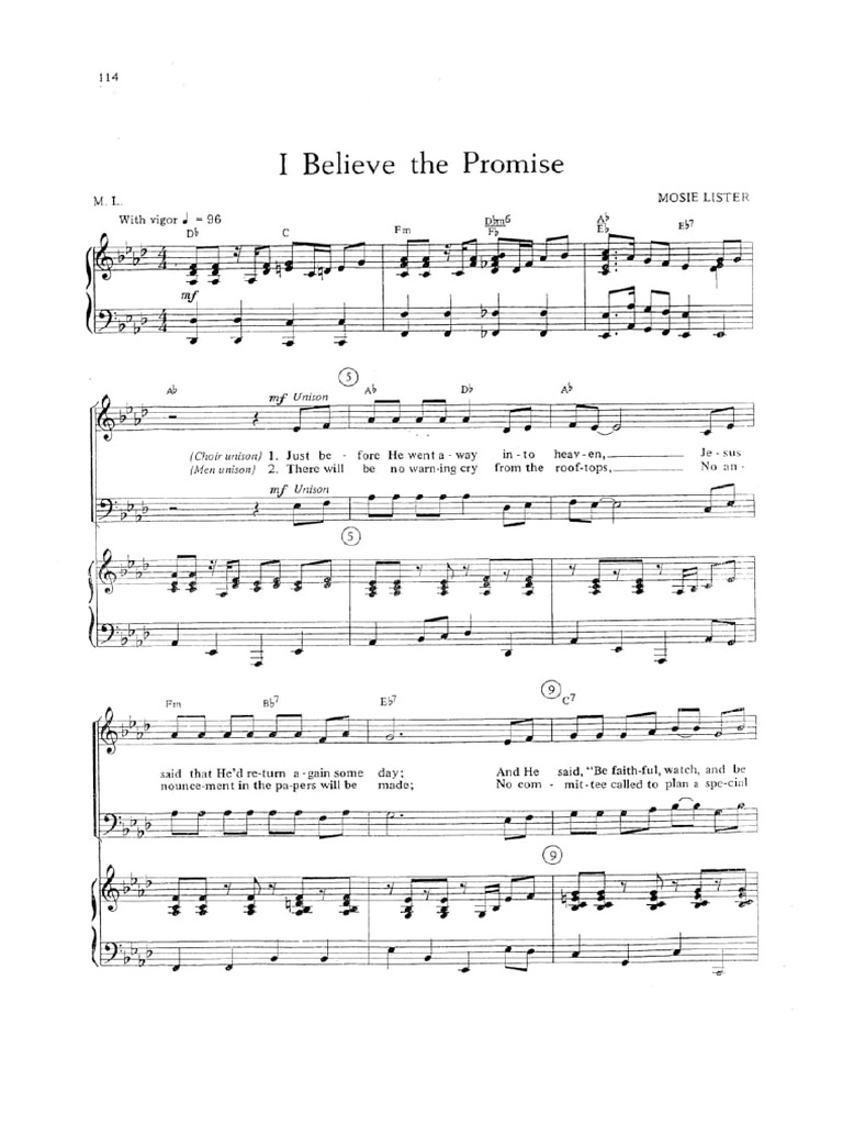 I Believe the Promise | PDF