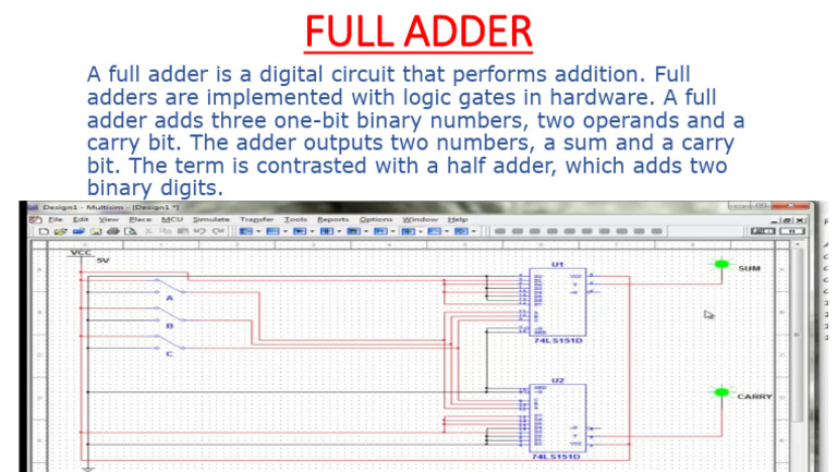 FULL ADDER | PDF