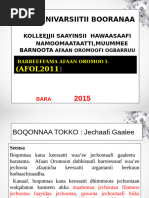 Jechoota Afaan Oromoo | PDF