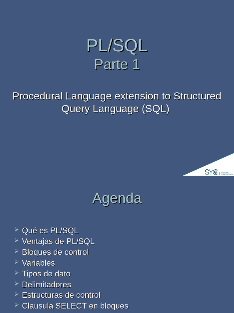 Clase 1 - PLSQL | PDF | Pl / Sql | SQL