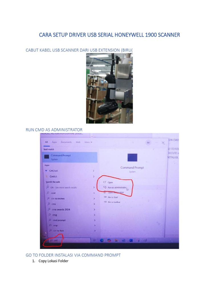 Cara Setup Driver Usb Serial Honeywell 1900 Scanner | PDF