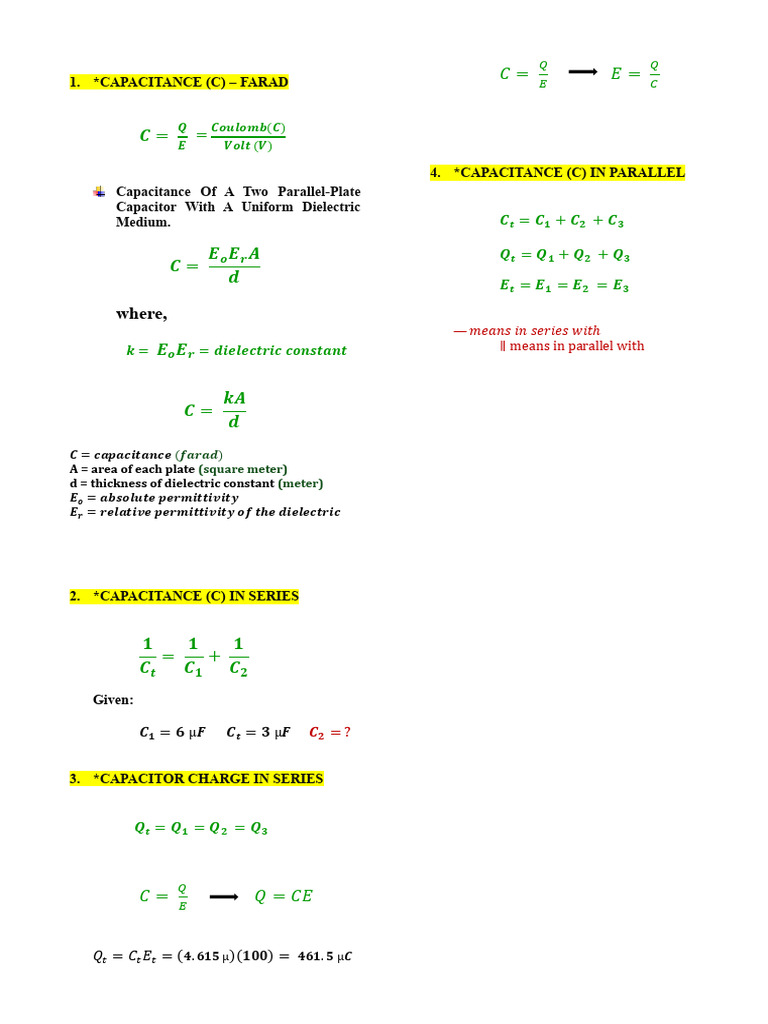 CAPACITANCE | PDF