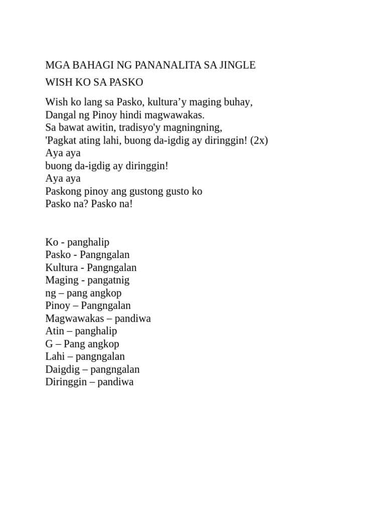 Wish Ko Sa Pasko | PDF