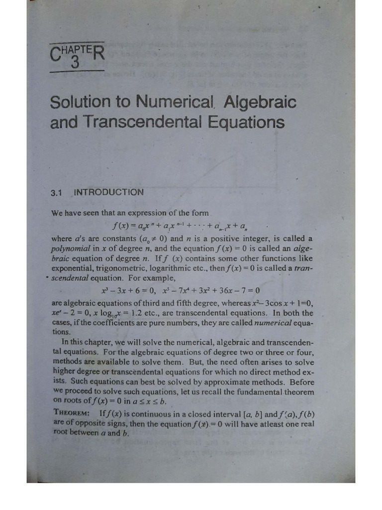 Numerical Analysis CHP 3 | PDF