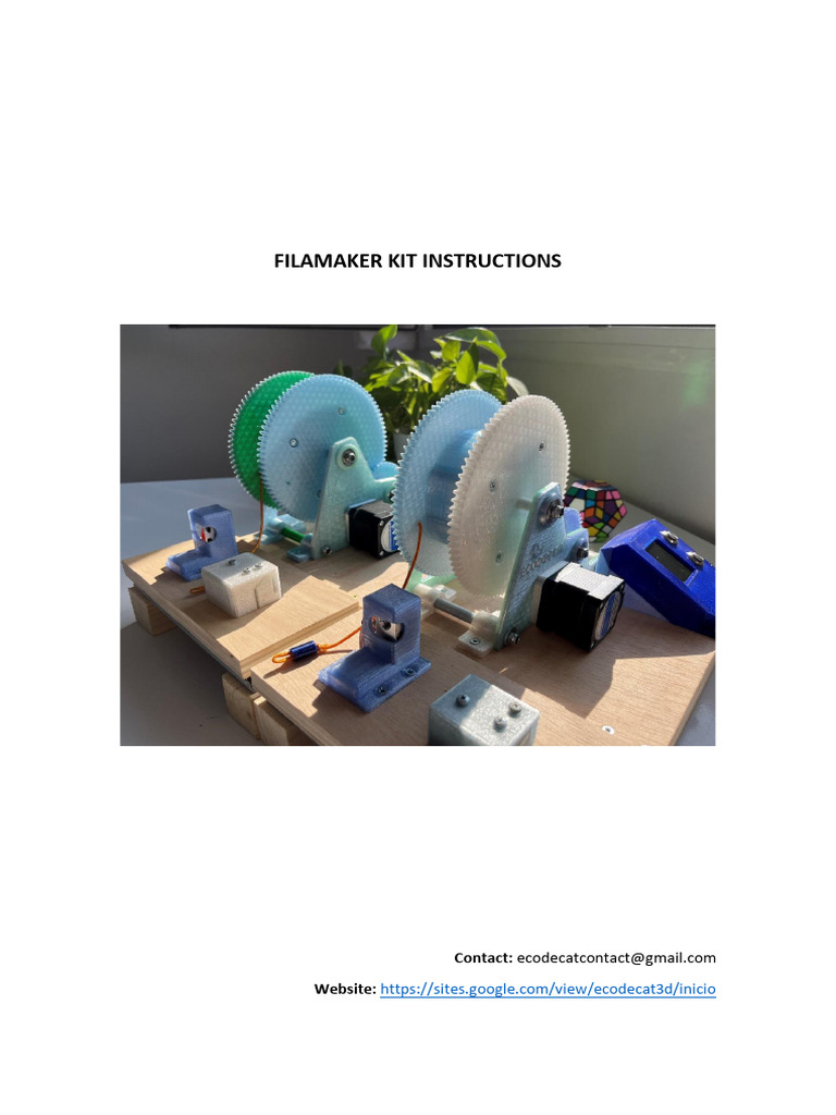 FilaMaker KIT Instrucctions | PDF | Electrical Connector | Screw